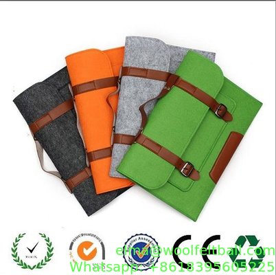 New products 13 inch felt laptop messenger bag with belt shoulder supplier