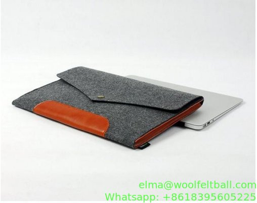 Newest Styles Products Felt Laptop Bag With Bright Fastener Good Quality supplier