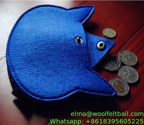factory price high quality lovely felt coin wallet/coin purse supplier