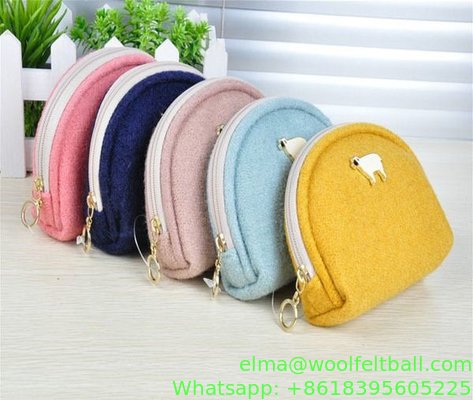 factory price high quality lovely felt coin wallet/coin purse supplier