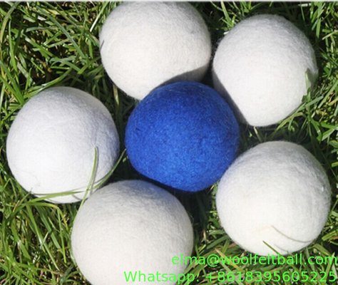 china factory Colored Pure Genuine  6-Pack XL 100% Wool Dryer Balls supplier