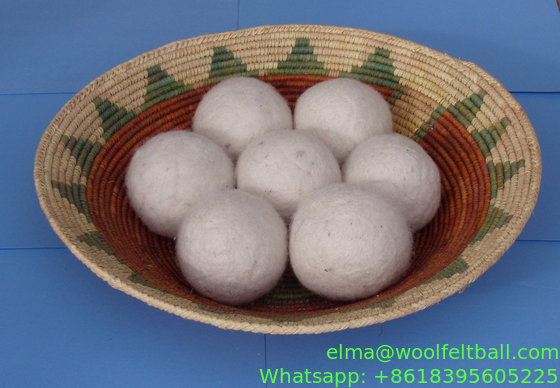 china factory Colored Pure Genuine  6-Pack XL 100% Wool Dryer Balls supplier
