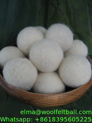 china factory Colored Pure Genuine  6-Pack XL 100% Wool Dryer Balls supplier