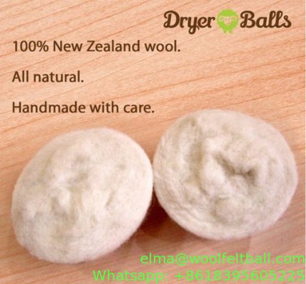 china factory Colored Pure Genuine  6-Pack XL 100% Wool Dryer Balls supplier