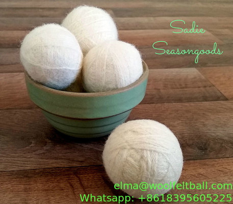 china factory Colored Pure Genuine  6-Pack XL 100% Wool Dryer Balls supplier