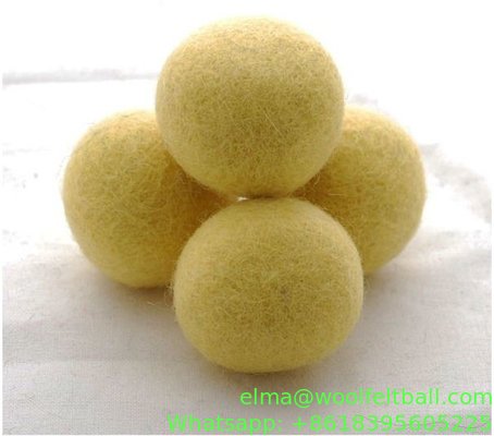 china factory Colored Pure Genuine 100% Wool Felt Dryer Ball Nepal Felt Balls supplier