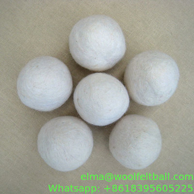 good quality Colored Pure Genuine 100% Wool Felt Dryer Ball Nepal Felt Balls supplier
