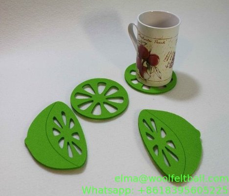 high quality various color factory price round felt coaster supplier