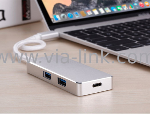 Lenovo USB-C HUB SD/TF Card USB 3.1 Type C HUB To 4K  High Speed Type-C Universal Docking Station