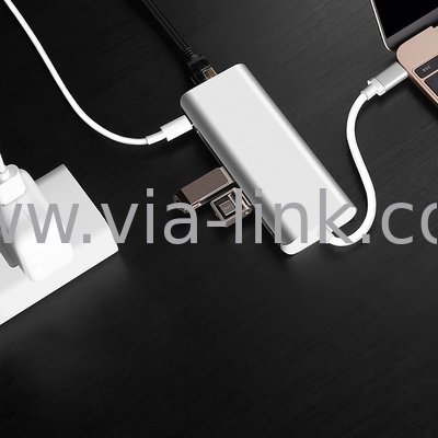 USB Type C Hub Adapter USB Hub Type C to 4K  Convertor of Charging Data Transmission USB 3.1 C Plug converter