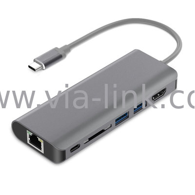 USB Type C Hub Adapter USB Hub Type C to 4K  Convertor of Charging Data Transmission USB 3.1 C Plug converter