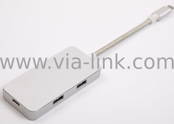 Type-C Hub USB C Adapter 50Gbps for MacBook Pro 13" 15" 2016/2017, USB-C 40Mbps 100W Power delivery
