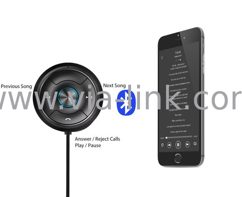 USB Audio 3.5mm Female AUX Car Charging Bluetooth Car Kit for ipod iphone