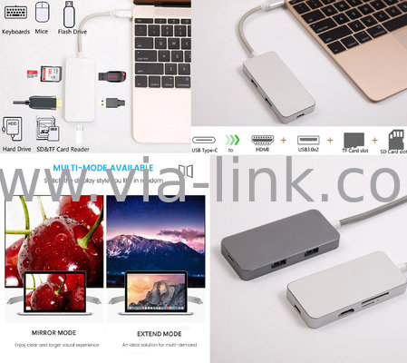 3.1 Type-C Multi Port USB-C Adapter Hub USB Type C Adapter Converter
