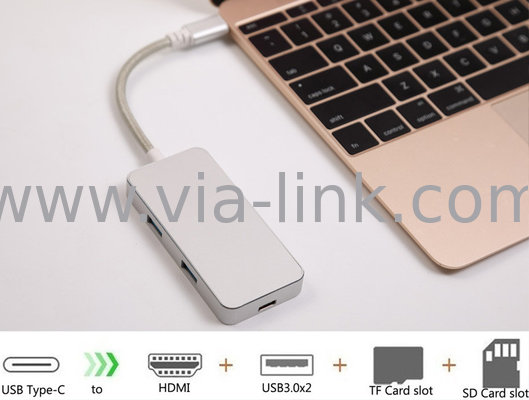 3.1 Type-C Multi Port USB-C Adapter Hub USB Type C Adapter Converter