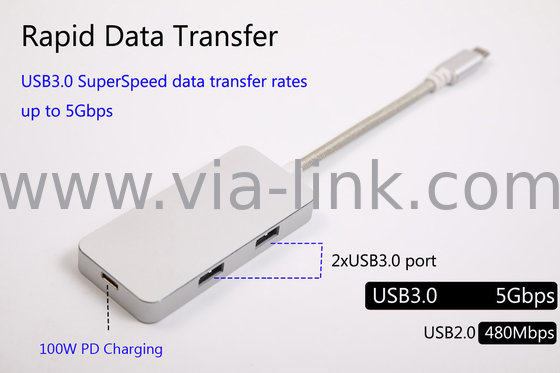 3.1 Type-C Multi Port USB-C Adapter Hub USB Type C Adapter Converter
