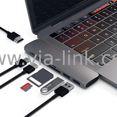 MacBook Pro Dock,Thunderbolt 3 Adapter USB C  Hub for Apple MacBook Pro 2016 2017 13" 15" Multi-port Type-C Adapter