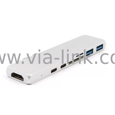3.1 Type C Hub Dual USB-C HUBs /Card Reader Special for Notebook up to 40GB/s Data Transfer