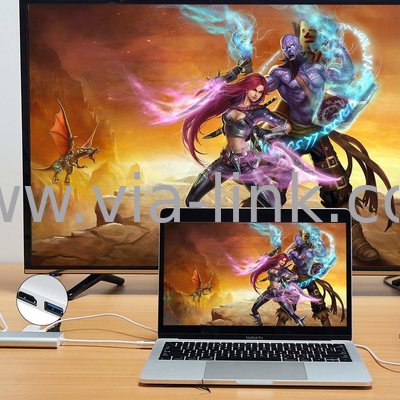 Multi Function 6 in 1 USB 3.0 Mini Adapter Hub Type-C USB3.0 USB-C Adapter Type C Hub