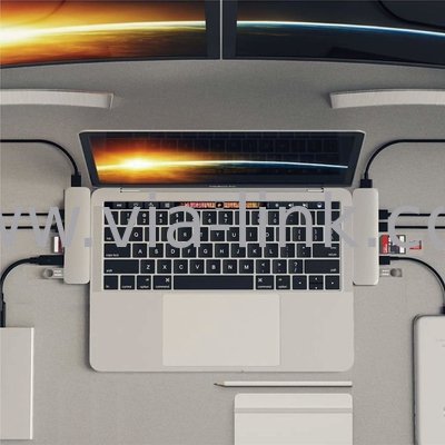 7-in-1 USB C Hub for 2016/2017/2018 MacBook Pro 13” and 15”,USB C Adapter with 40Gbs Thunderbolt 3,4k @30Hz