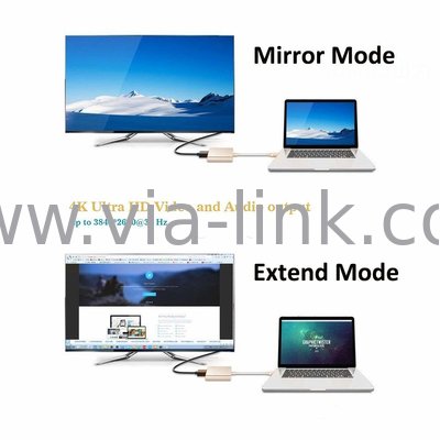 Aluminum 3 in 1 USB C Hub Adapter to  4K USB 3.0 Thunderbolt 3 Port Type C Hub Adapter Digital Multiport Converter