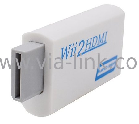 Wii to  Converter Adapter with 3ft High Speed  Cable Wii2 Adapter Output Video Audio with 3.5mm Jack Audio