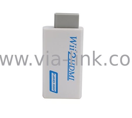 Wii to  Converter Adapter with 3ft High Speed  Cable Wii2 Adapter Output Video Audio with 3.5mm Jack Audio