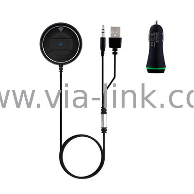 2019 Universal 3.5mm jack Bluetooth Car Kit Hands free Music Audio Receiver Adapter Auto AUX Kit