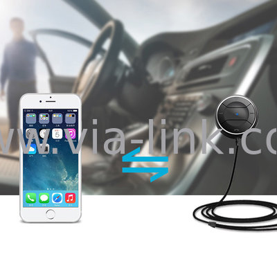 2019 Universal 3.5mm jack Bluetooth Car Kit Hands free Music Audio Receiver Adapter Auto AUX Kit