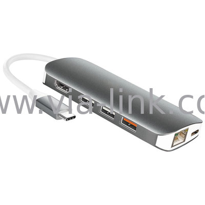 7 in 1 USB Type-c HUB type USB-C Adapter for MacBook Pro 2018/2017/2016