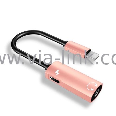 3.5mm Headphone Jack Adapter Earphone Adapter Splitter 2 in 1 Audio Jack and Charger for iPhone
