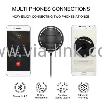 BT 4.0 Aux Car Music 3.5mm bluetooth Audio transmitter car handsfree kit bluetooth receiver JBRC01