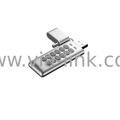 Military Level AES 256-bit Standard Encrypted USB Drive, with Hardware Encryption Chip,Metal Shelled,32GB
