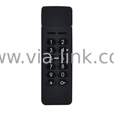 USB Encrypted Flash Drive Password Key 32GB Aluminum with Keypad Portable 256-bit AES XTS Hardware for Business