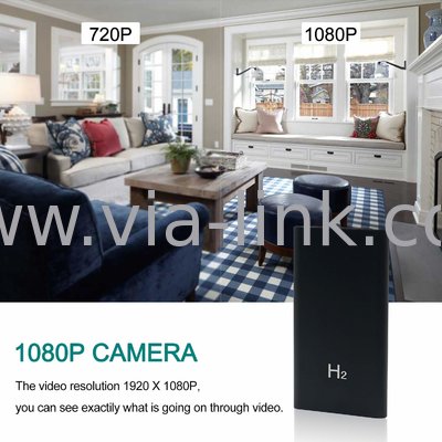 Spy Camera 5000mAh Power Bank Hidden Camera HD 1080P Video Recorder Nanny Mini Security Camera, No WiFi Need