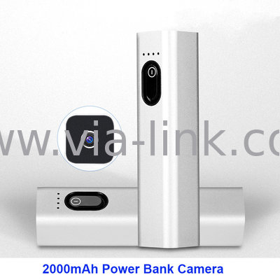 Spycam Power Bank Video HD Camera 1080P With Remaing Battery Indicator 2000mah