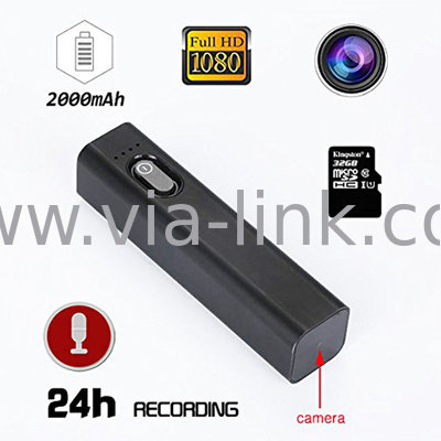 Spycam Power Bank Video HD Camera 1080P With Remaing Battery Indicator 2000mah
