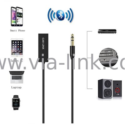 Bluetooth Aux Adapter, U2 Mini Wireless Car Bluetooth Receiver USB to 3.5mm Jack Bluetooth to Aux Adapter