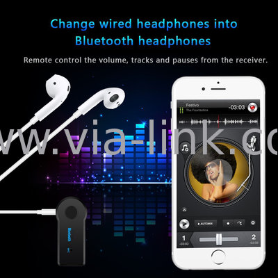 Universal Bluetooth Transmitter Car Kit Handsfree 3.5mm Streaming Car A2DP Wireless AUX Audio Music Receiver Adapter
