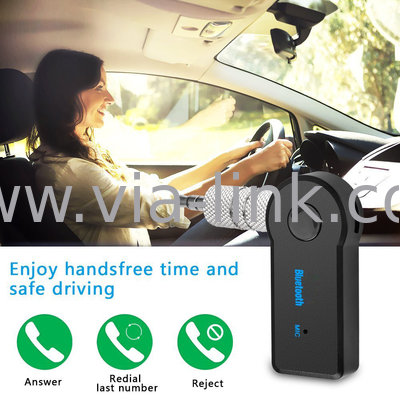 Universal Bluetooth Transmitter Car Kit Handsfree 3.5mm Streaming Car A2DP Wireless AUX Audio Music Receiver Adapter