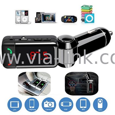 BC06 High Performance Digital Wireless Bluetooth Fm Transmitter in-Car Bluetooth Receiver Fm Radio Stereo Adapter