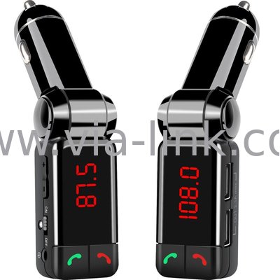 BC06 High Performance Digital Wireless Bluetooth Fm Transmitter in-Car Bluetooth Receiver Fm Radio Stereo Adapter