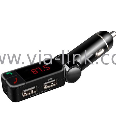 BC06 High Performance Digital Wireless Bluetooth Fm Transmitter in-Car Bluetooth Receiver Fm Radio Stereo Adapter