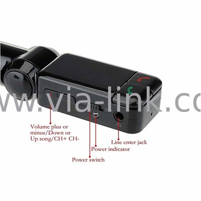 BC06 High Performance Digital Wireless Bluetooth Fm Transmitter in-Car Bluetooth Receiver Fm Radio Stereo Adapter