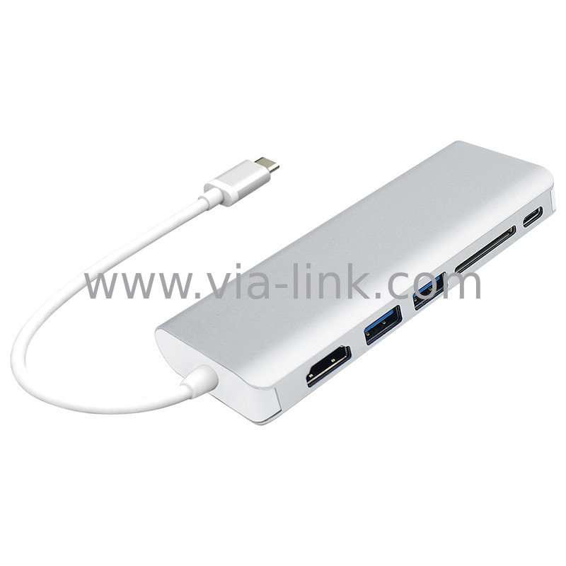 USB Type C Hub Adapter USB Hub Type C to 4K  Convertor of Charging Data Transmission USB 3.1 C Plug converter