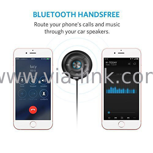 Universal 3.5mm jack Bluetooth Car Kit Hands free Music Audio Receiver Adapter Auto AUX Kit for