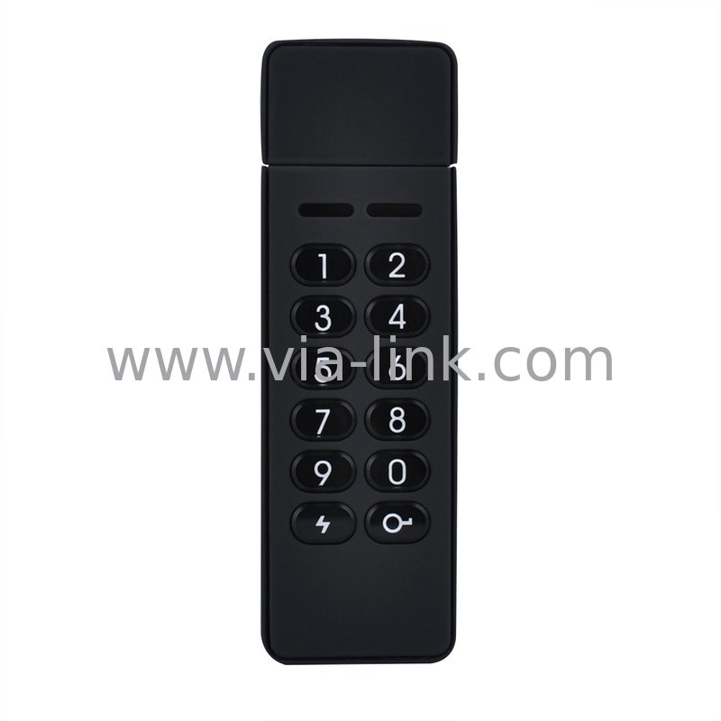 USB Encrypted Flash Drive Password Key 32GB Aluminum with Keypad Portable 256-bit AES XTS Hardware for Business