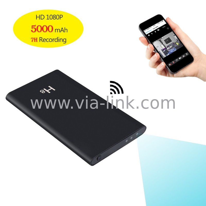 H8 Wifi Power Bank 1080P IP Live Cam Hidden Camera with 1080P HD Smartphone ip camera