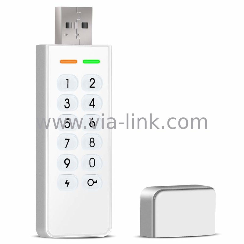Datage High Level AES 256bit Password Encryption Flash USB Key Drive Encripted USB 2.0 Disk White