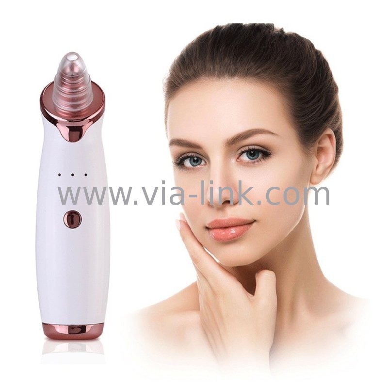 Electric Facial Pore Blackhead Vacuum Suction Remove Machine with 5 Probes Remove Dead Skin Professional Facial Care